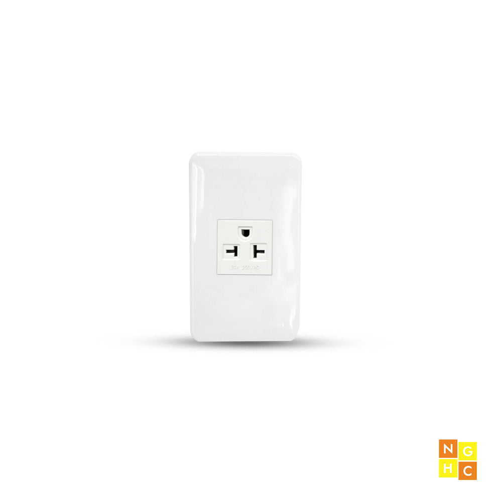 Omni Aircon Tandem Outlet in Classic Plate 20A 250V (P-WEA-401) - Heav ...
